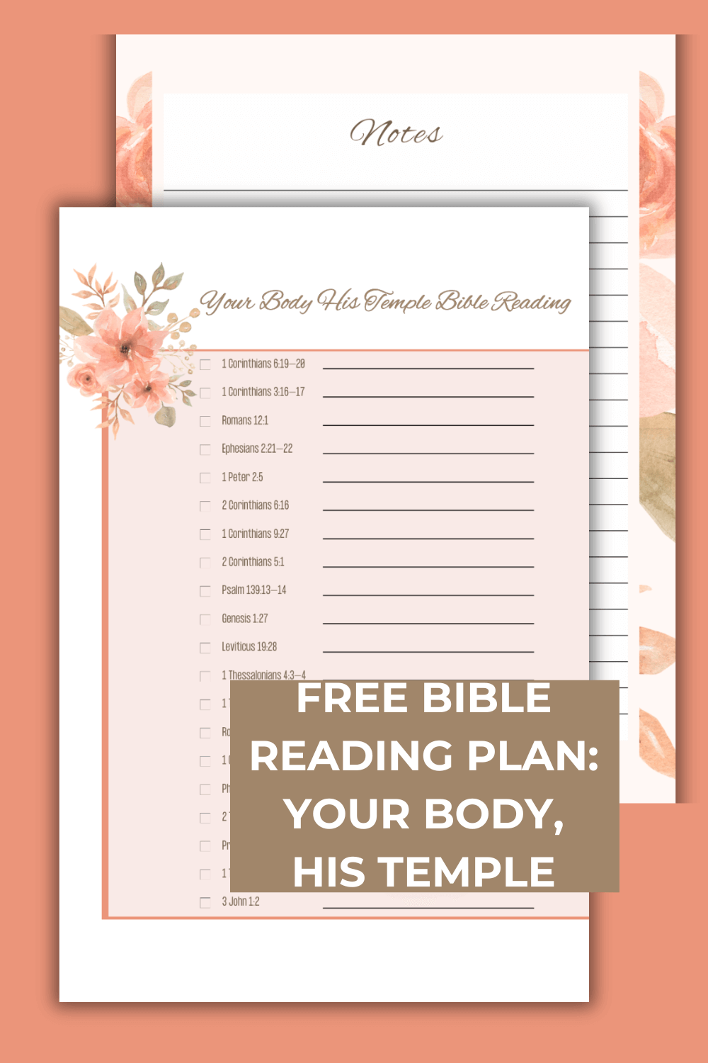 Bible Study Reading Plan for Beginners: Your Body His Temple